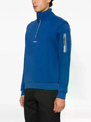 MURPHY&NYE Scrupper Logo-print Quarter-zip Sweatshirt