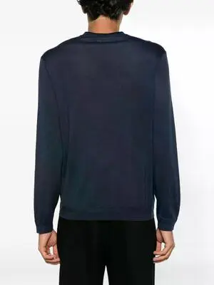 Emporio Armani Logo-patch Wool Sweater