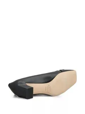 TOD'S T Timeless Contrast-stitched Pumps