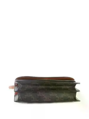 Celine Wallet On Strap Triomphe Coated Canvas Crossbody Bag