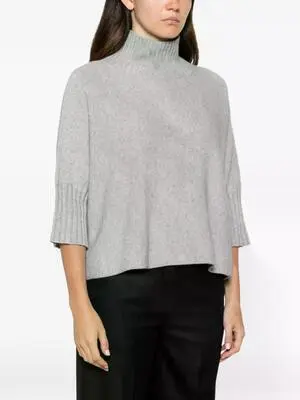 VELA SHOP High-neck Ribbed-trim Sweater