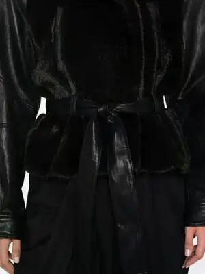 VALENTINI 1972 Faux-fur Belted Jacket