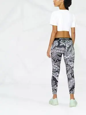 Palm Angels Jungle Parrots Stretch Leggings