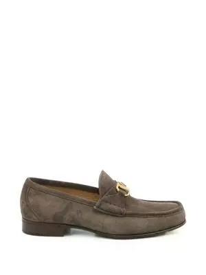 Valentino Garavani Vlogo Signature Suede Loafers - Grey