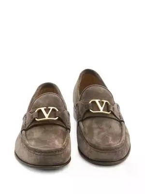 Valentino Garavani Vlogo Signature Suede Loafers
