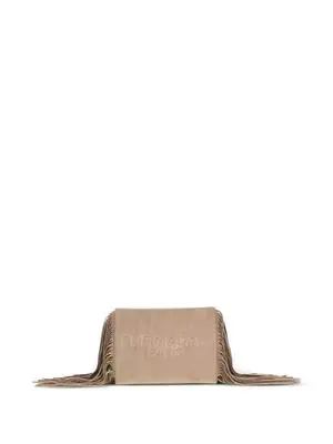 RUE MADAM PARIS Canyon Fringed Suede Shoulder Bag - Neutrals