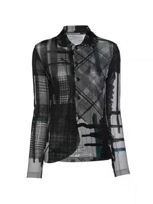 Y’s All-over Graphic-print Shirt - Black