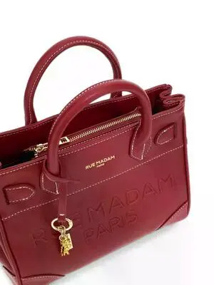 RUE MADAM PARIS La Maison Logo-embossed Contrast-stitched Tote Bag