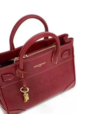 RUE MADAM PARIS La Maison Logo-embossed Contrast-stitched Tote Bag
