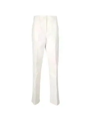 Aspesi Button-detail Straight-leg Trousers - White