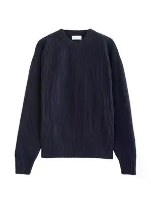 DIANA STUDIO Ribbed-knit Crew-neck Sweater - Blue