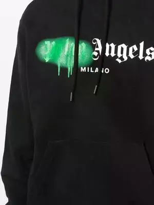 Palm Angels Milano Sprayed-logo Hoodie