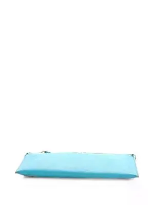 Prada Zip Flat Shoulder Bag Saffiano Leather Small Clutch Bag