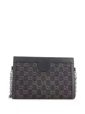 Gucci Ophidia Chain Gg Denim Small Shoulder Bag