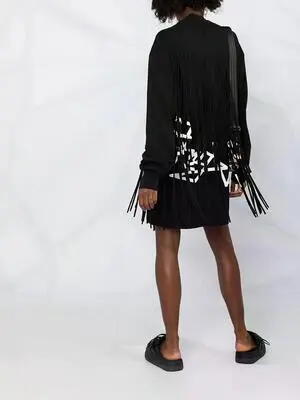 Palm Angels Two-tone Fringed Dress