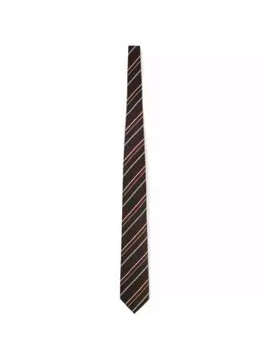 TOM FORD Diagonal-stripe Silk Tie - Brown