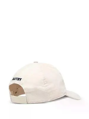 AUTRY Logo-patch Corduroy Baseball Cap - Neutrals