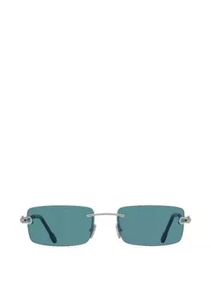 FRED Rectangle-frame Sunglasses - Silver