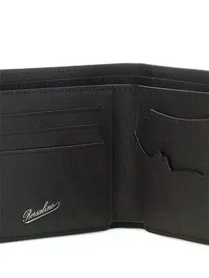 Borsalino Logo-embossed Bifold Wallet - Black
