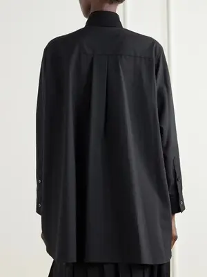 Sacai Crepe-trimmed Woven Shirt