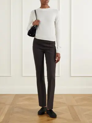 HIGH SPORT Luke Ribbed Cotton-blend Straight-leg Pants