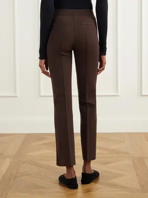 HIGH SPORT Geo Kick Cotton-blend Cropped Flared Pants