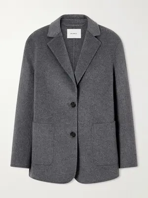 LISA YANG Double-faced Wool And Cashmere-blend Blazer - Gray