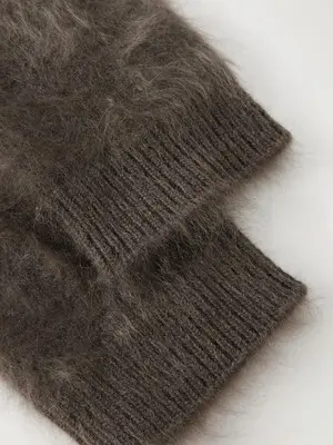 LISA YANG Brushed-cashmere Mittens