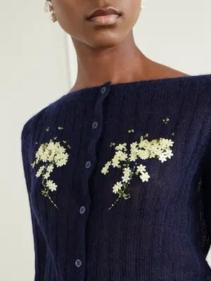 SHUSHU/TONG Embellished Knitted Cardigan