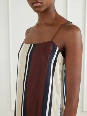 Faithfull The Brand Phylis Striped Satin Mini Dress
