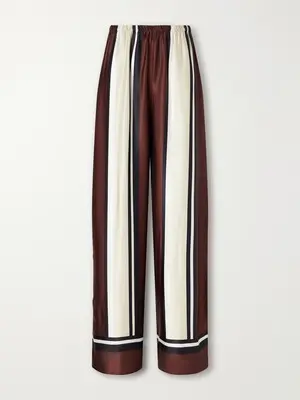 Faithfull The Brand Jensen Satin Wide-leg Pants - Multi