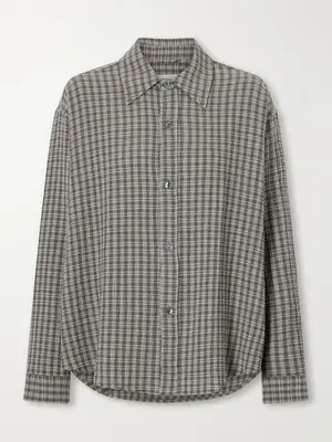 MFPEN Vacation Checked Cotton-blend Shirt