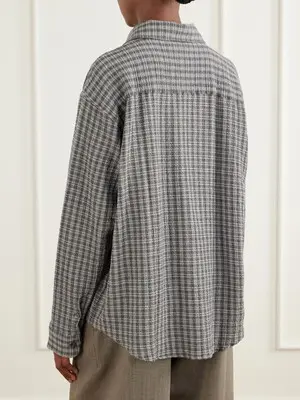 MFPEN Vacation Checked Cotton-blend Shirt