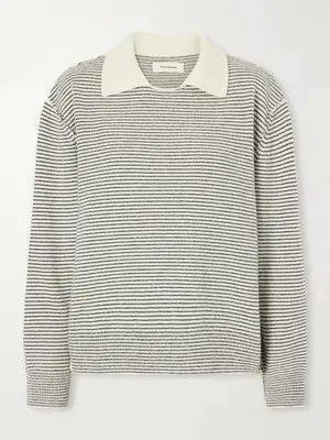 MFPEN Charming Striped Wool Polo Sweater - Multi