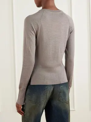 MFPEN Appointment Merino Wool And Silk-blend Cardigan