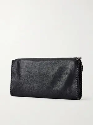 Stella McCartney Flabella Flap Vegetarian Material Shoulder Bag - Black