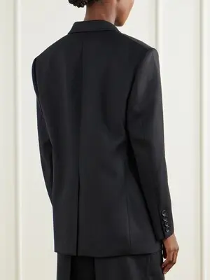 Junya Watanabe Pinstriped Wool-blend Double-breasted Blazer