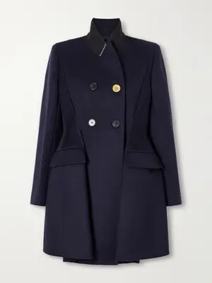 Givenchy Wool And Cashmere-blend Double-breasted Coat - Blue