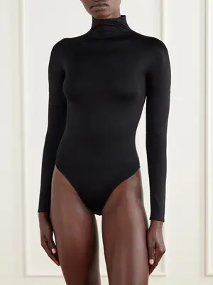 Alaïa Silk-blend Bodysuit
