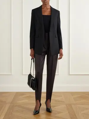 Stella McCartney Tapered Wool-flannel Stirrup Pants