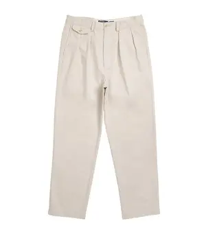 Polo Ralph Lauren Cotton Pleated Whitman Chinos - Ivory