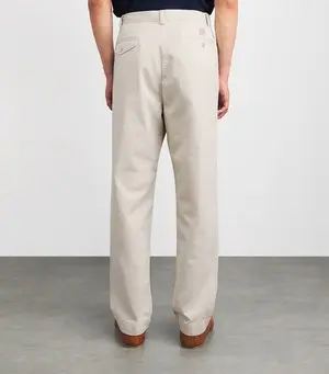 Polo Ralph Lauren Cotton Pleated Whitman Chinos - Ivory