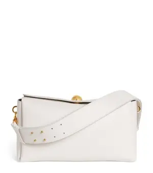 AMI Paris Medium Leather Carousel Shoulder Bag