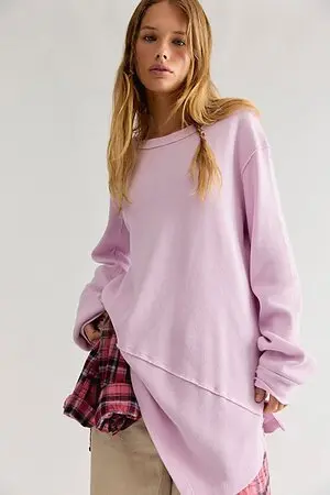 We The Free On Your Side Asymmetric Thermal At - Pink