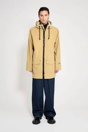 Stutterheim Stockholm Patch Raincoat - Sand