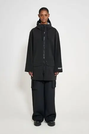 Stutterheim Stockholm Patch Raincoat - Black