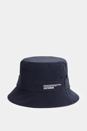 Stutterheim Beckholmen Matte Bucket Hat - Navy