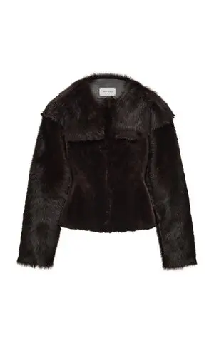 Magda Butrym Tailored Shearling Jacket - Brown