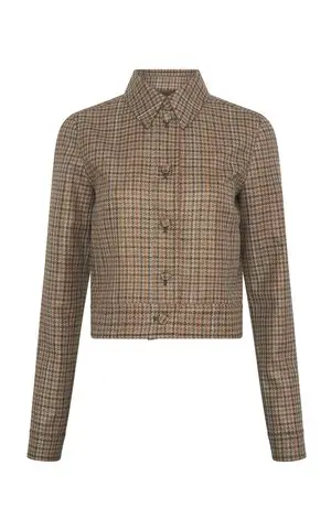 GABRIELA HEARST Thereza Checked Wool-silk Jacket