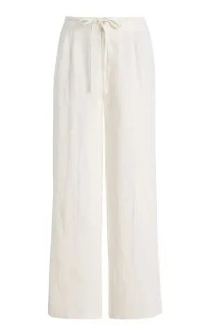 ELCE Maris Linen Wide-leg Pants Xs
